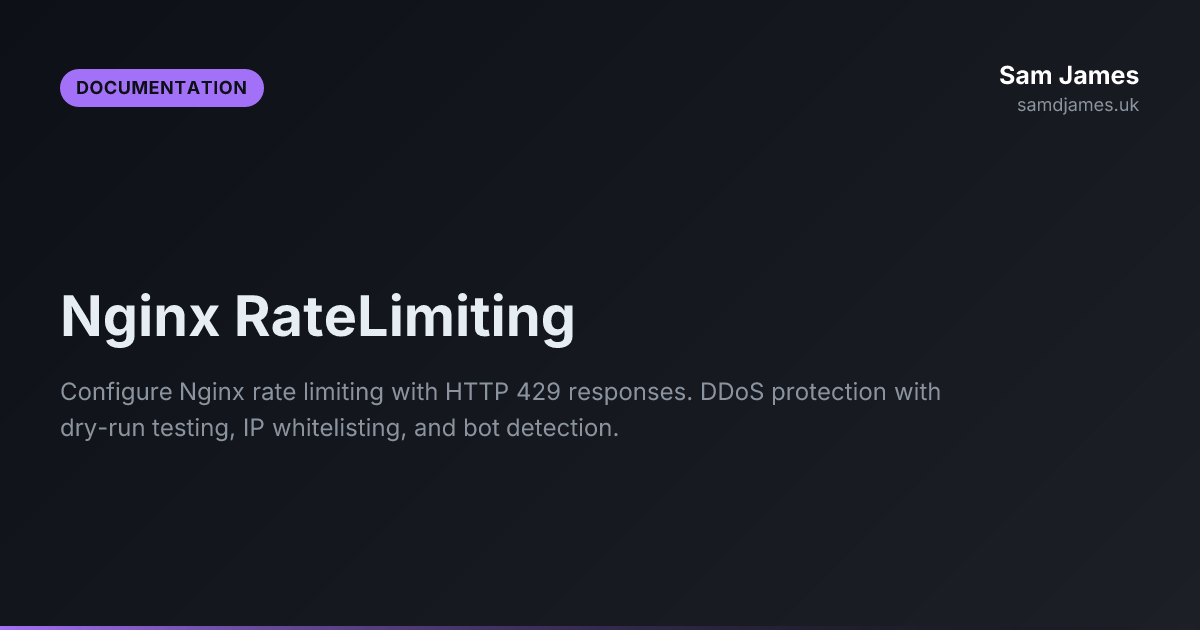 Nginx RateLimiting - Sam James